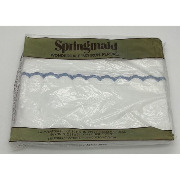 Springmaid | Bedding | Springmaid Wondercale No Iron Percale Twin Flat ...